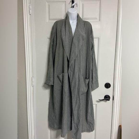 Joe Boxer | Intimates & Sleepwear | P Bluegray Gingham Plaid Maxi Robe ...